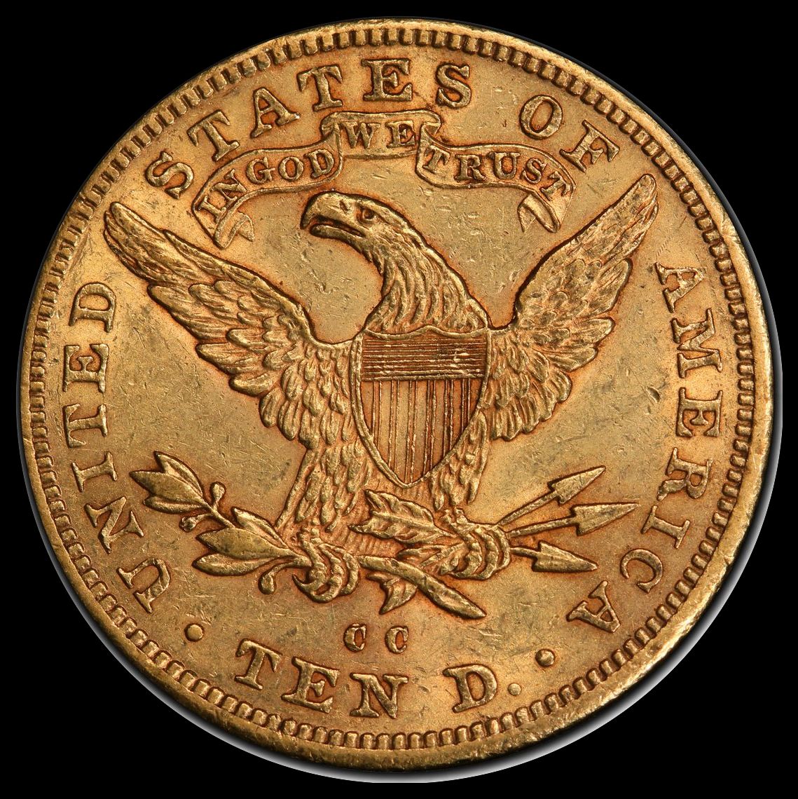 Collectors Corner - 1893-CC $10 AU58 PCGS - #65271421