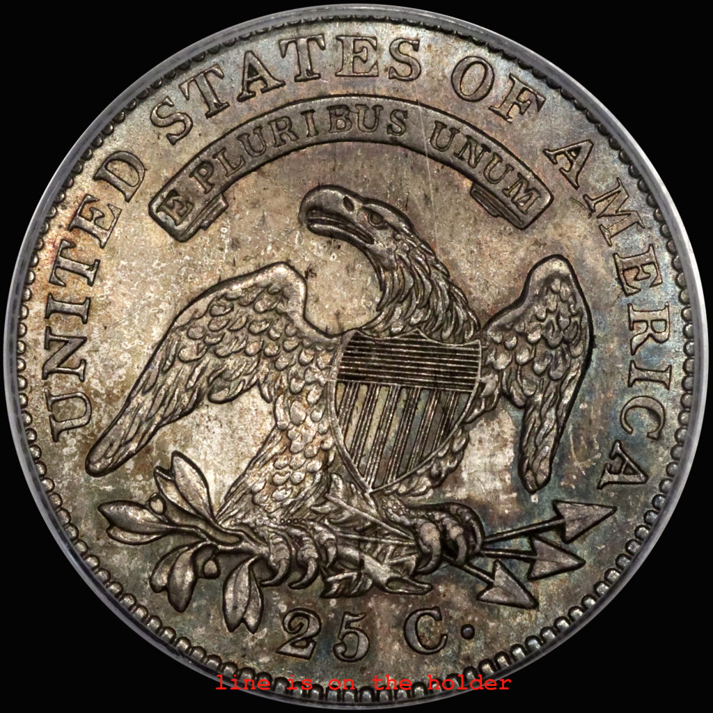 1825/4/3 25C Quarter Capped Bust, Large Size PCGS MS62 (CAC) | Legend ...