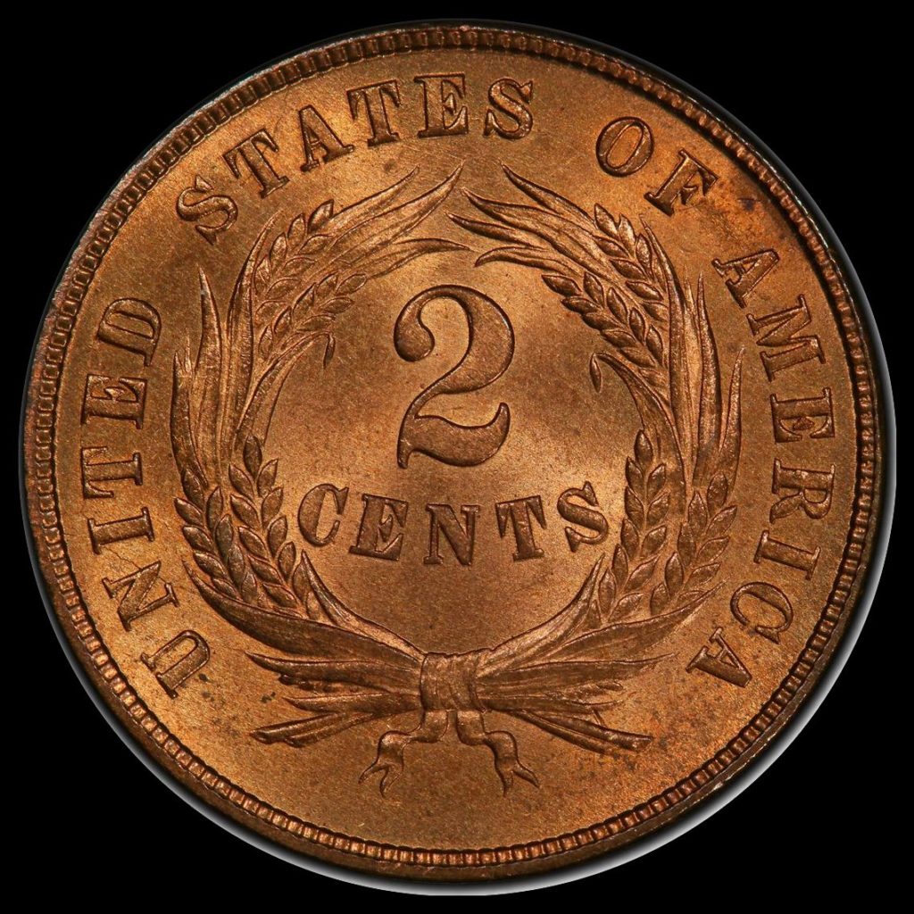 1865 2C FANCY 5 PCGS MS66+ (CAC) A REAL SUPERB GEM | Legend Numismatics