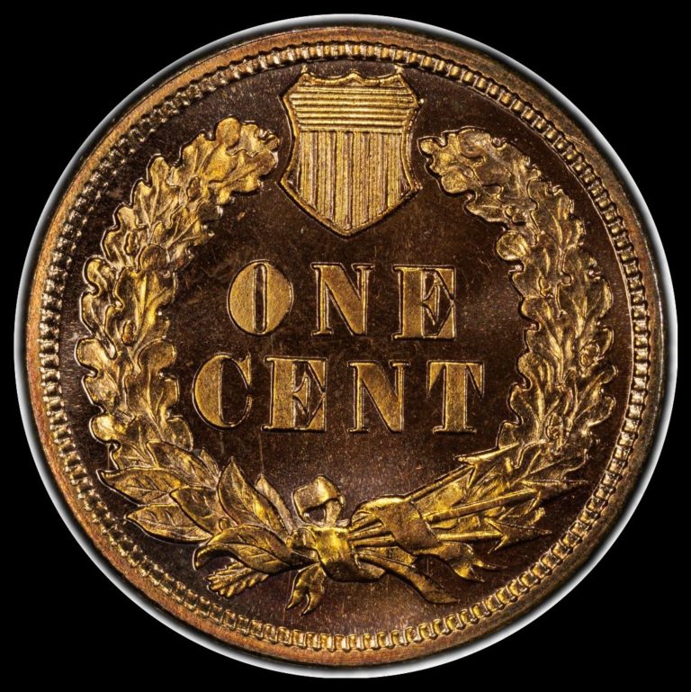 1898 1C Small Cent Indian Bronze PCGS PR66CAM RD+ (CAC) BOLD CONTRAST ...
